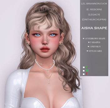 Second Life Marketplace - HC - Aisha Shape (E. Reborn, Legacy & Kupra) {FATPACK}